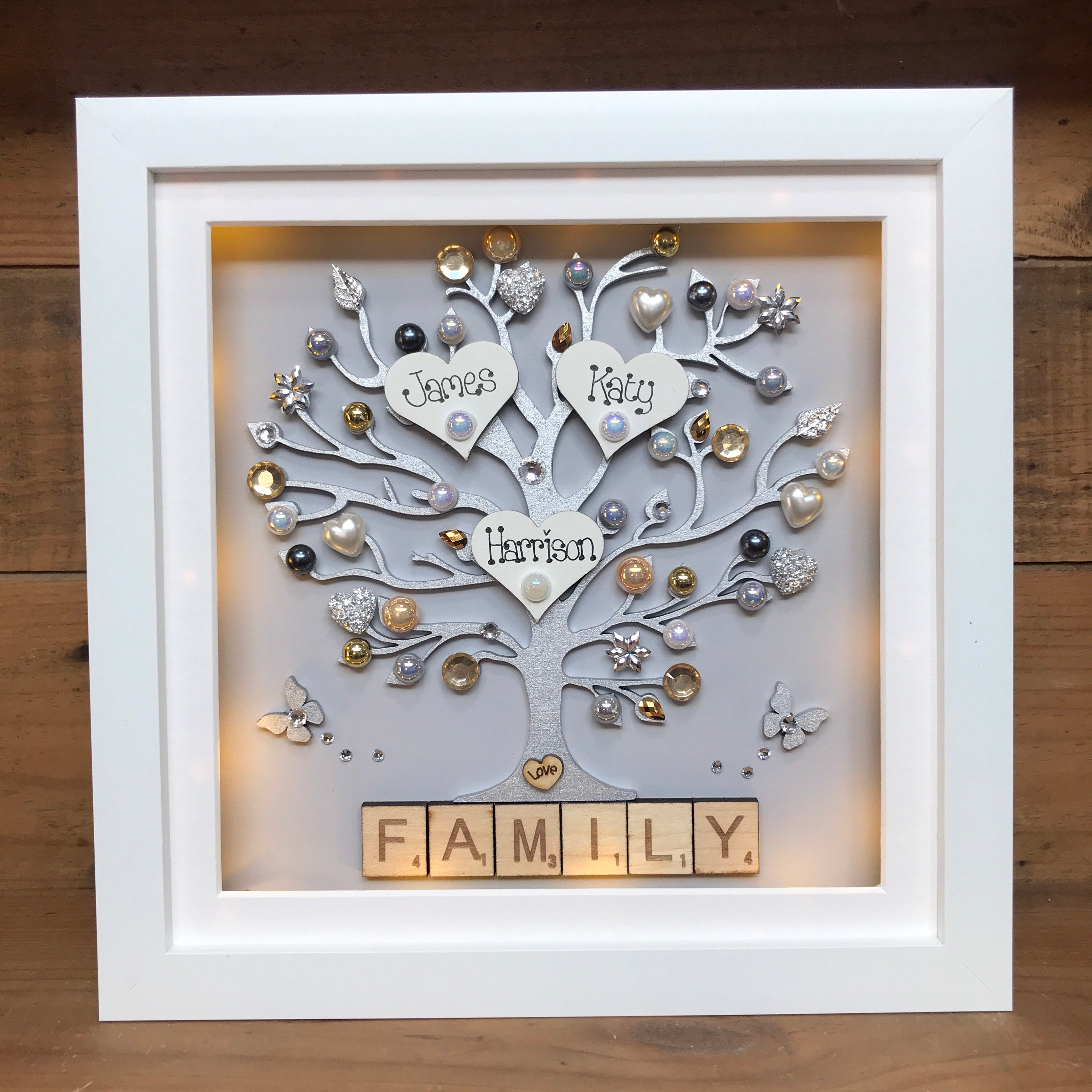Family Love Box Frame Gift Visual Arts Photography Craft Supplies ...