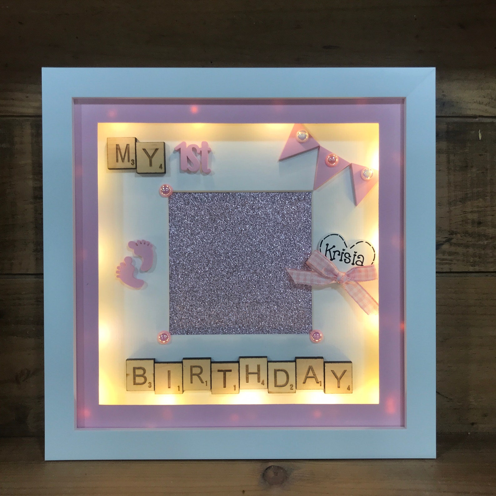 My First Birthday - Personalised Photo Frame - Many Colours Available ...