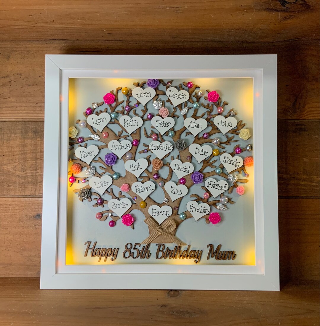 Extra Large Family Tree Gift - Personalised Gift for Family - Special ...