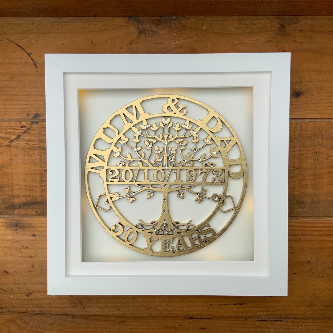 Tree of Life - Wedding Anniversary Gift - Tree of Life Frame - a ...