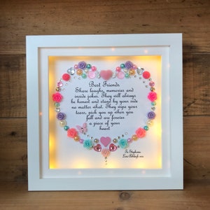 Customised Best Friends Box Frame - Personalised Gift for Friends ...