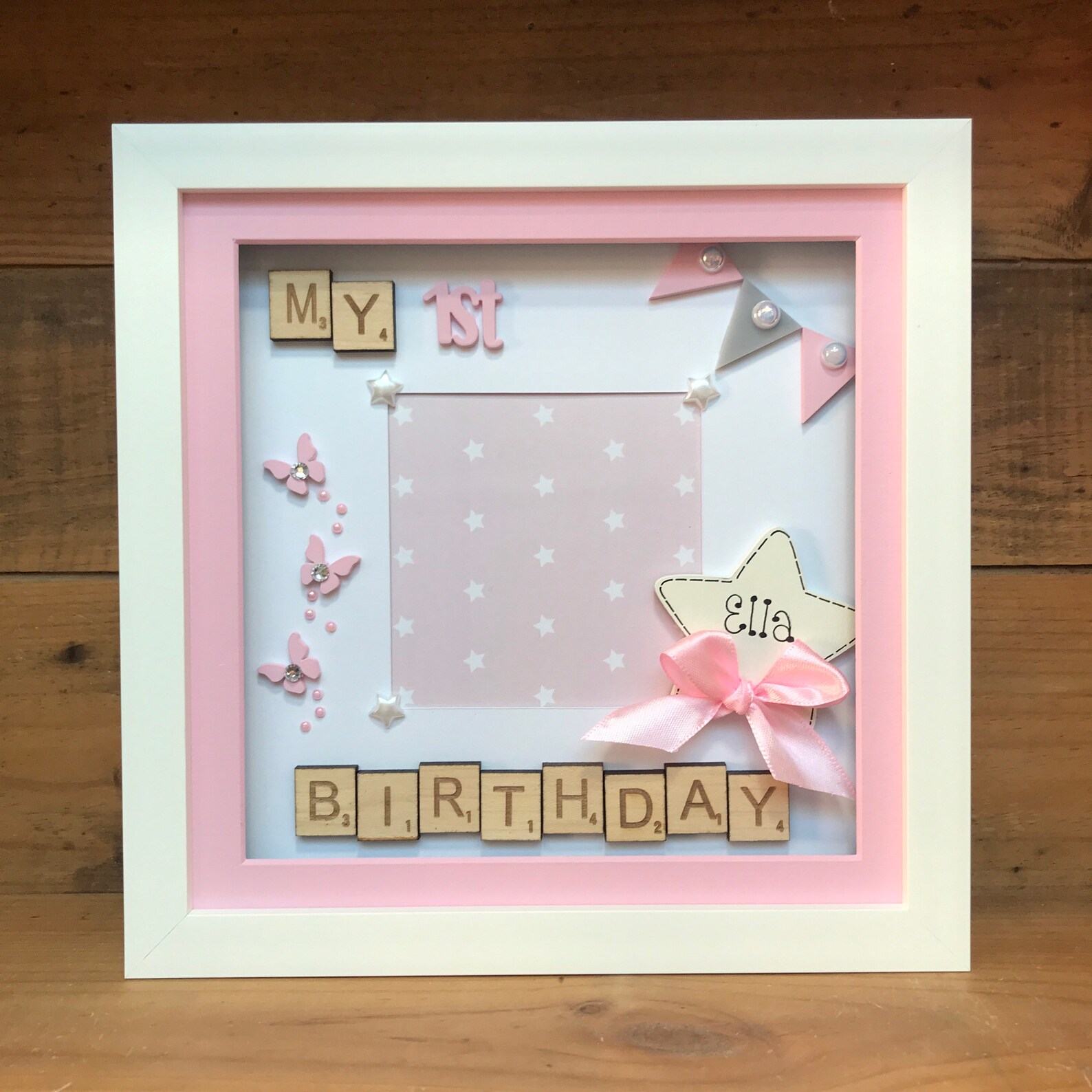 My 1st Birthday Photo Frame Babies Birthday Gift First | Etsy UK