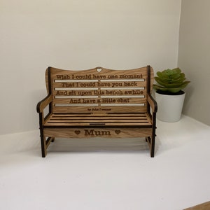 Memorial Bench Customised Memorial Gift Custom Made - Etsy UK