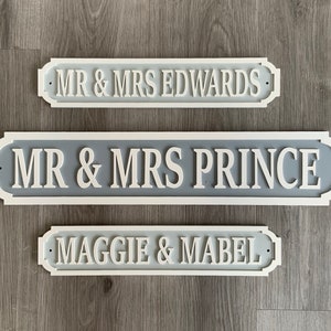 Personalised Family Name Street Sign ~ Mr & Mrs Street Sign ...