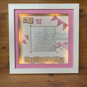 My First Birthday - Personalised Photo Frame - Many Colours Available ...