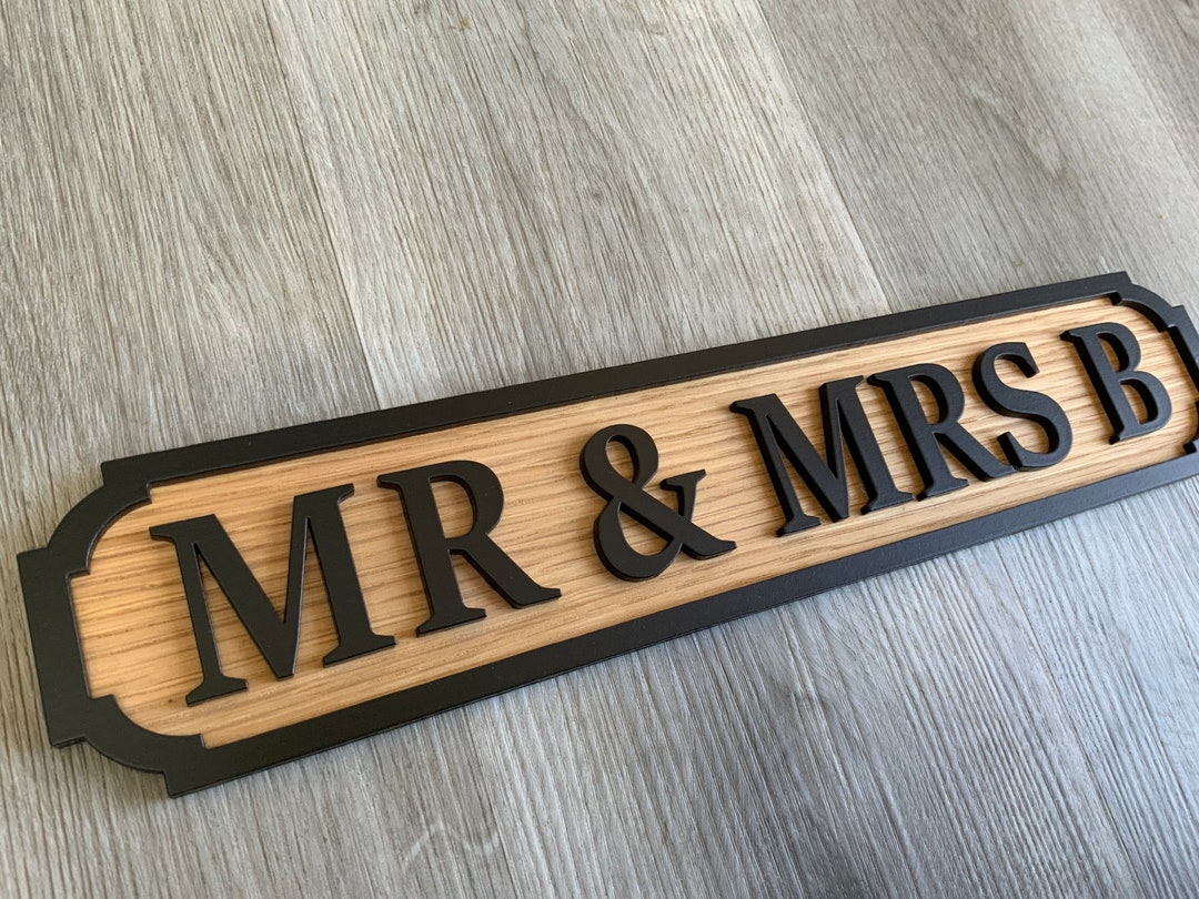 Custom Street Sign ~ Mr & Mrs Gift ~ Newly Wed Gift -family Name Sign ...