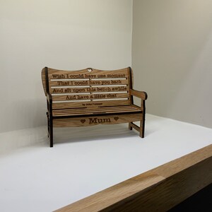 Memorial Bench Customised Memorial Gift Custom Made bereavement Gifts ...