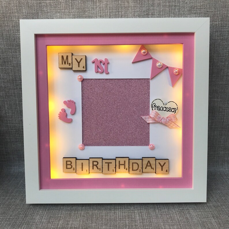 My First Birthday - Personalised Photo Frame - Many Colours Available ...