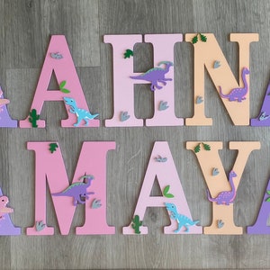 Personalized Dinosaur Letters - Children’s Dinosaur Bedroom Decor ...