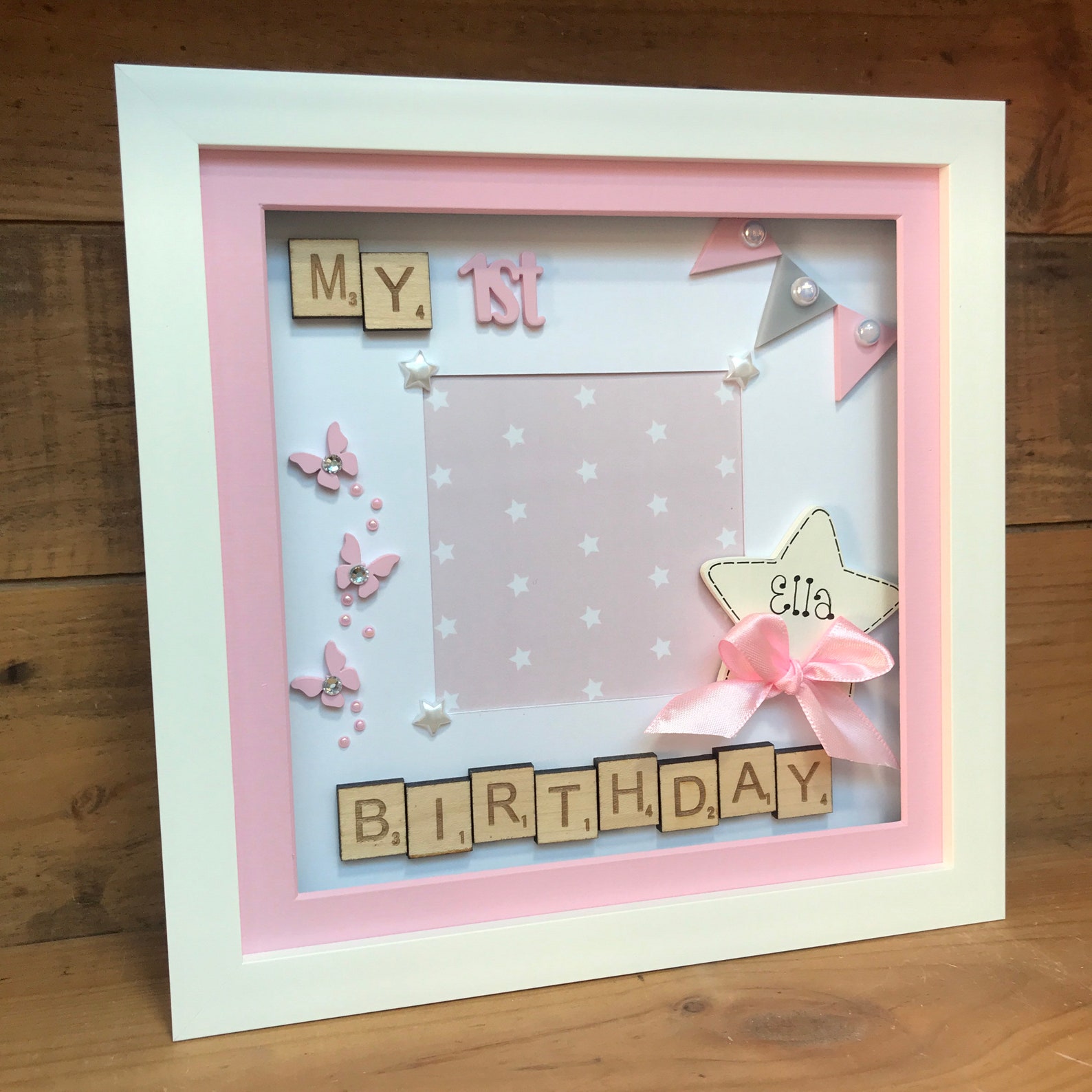 My 1st Birthday Photo Frame Babies Birthday Gift First | Etsy UK