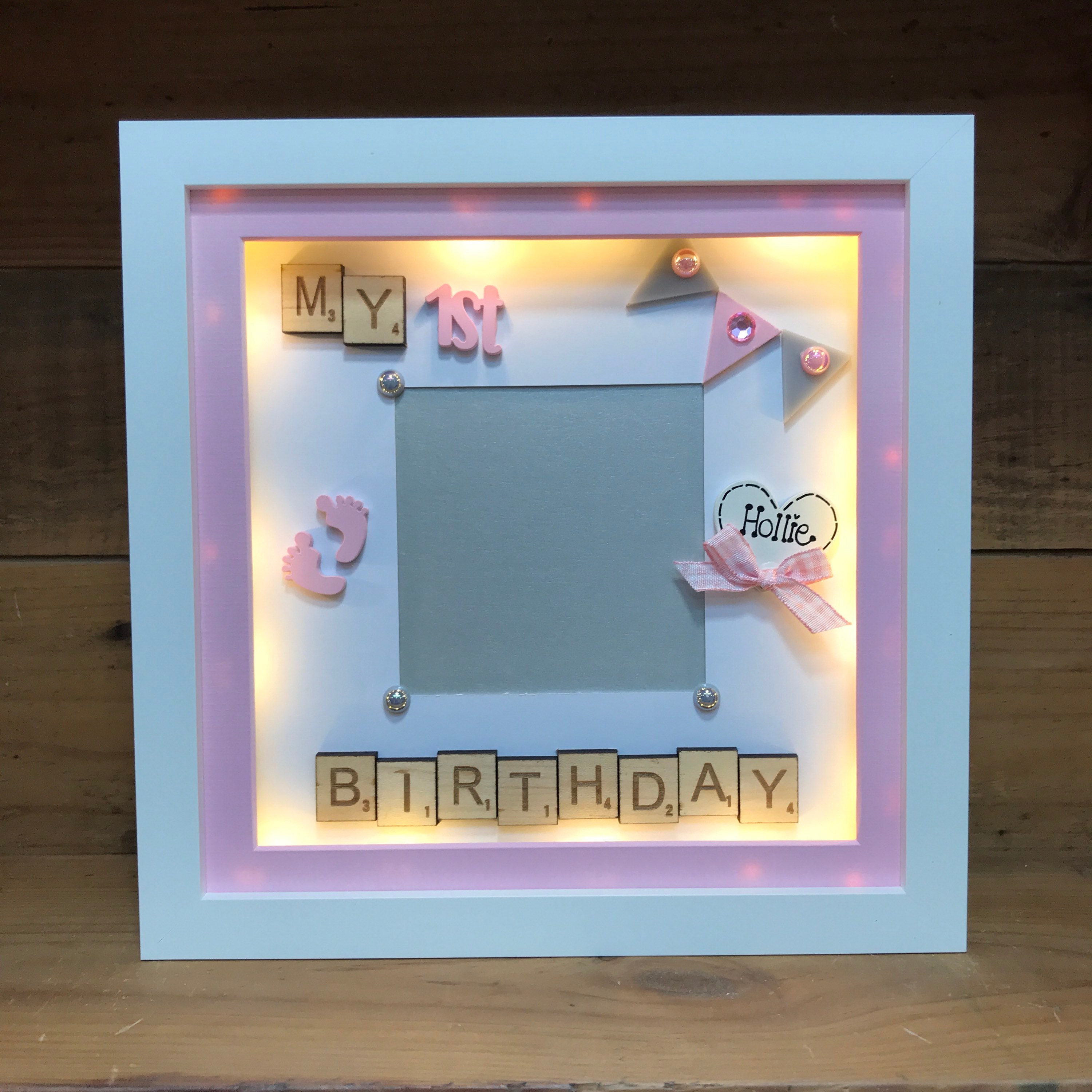 My First Birthday Personalised Photo Frame many colours | Etsy