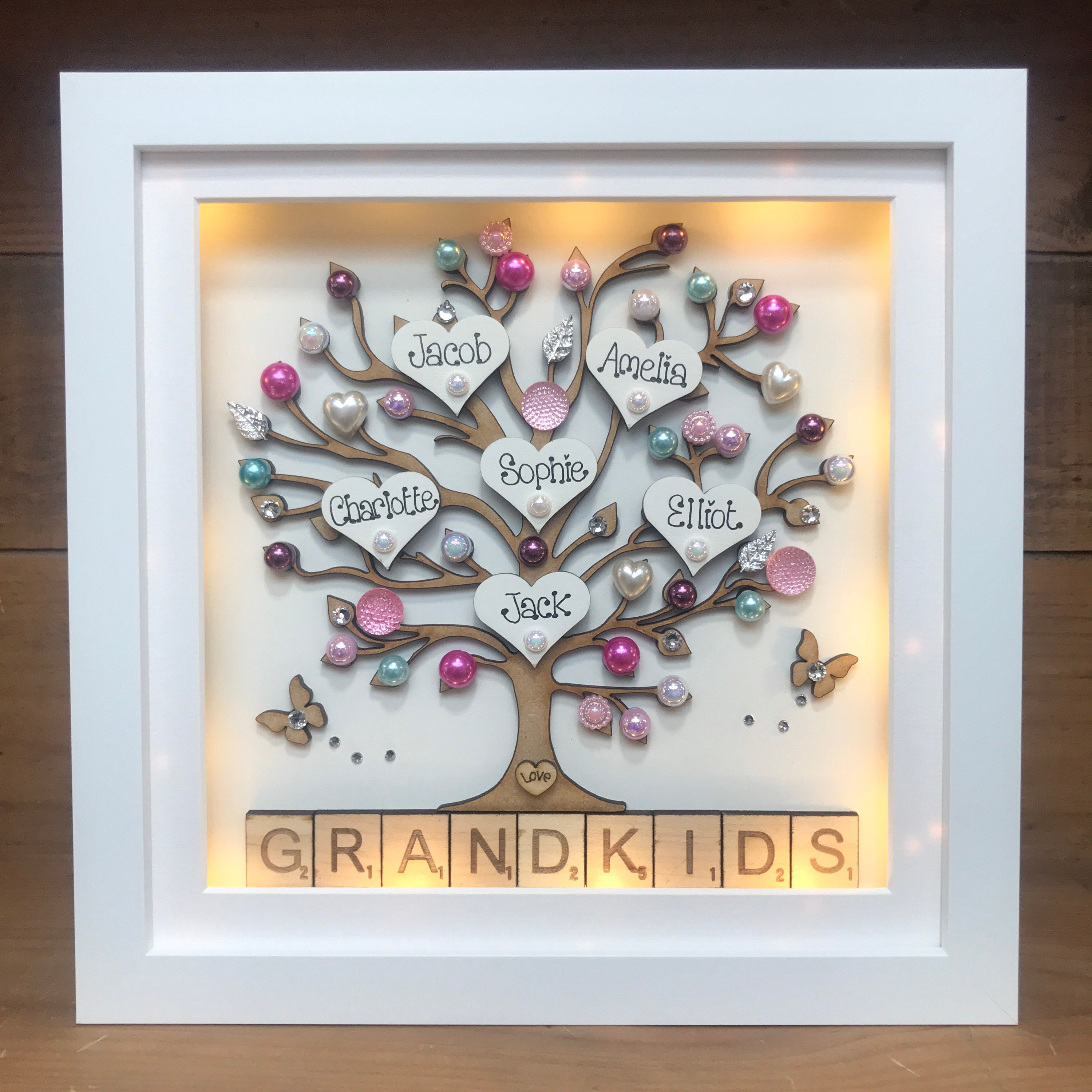 Personalised Family Tree Frame Picture Frame Perfect gift | Etsy
