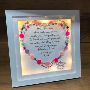 Customised Best Friends Box Frame - Personalised Gift for Friends ...