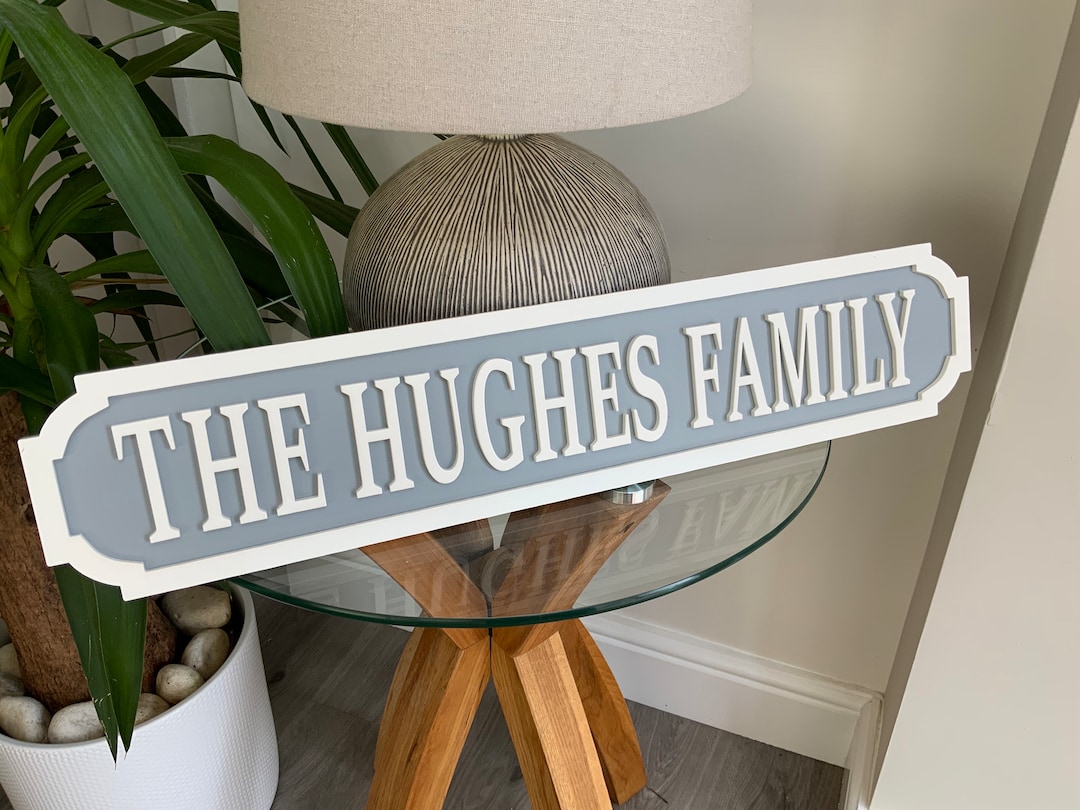 Personalised Family Name Street Sign ~ Mr & Mrs Street Sign ~ Handmade ...