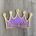 Personalised Princess Crown Door Sign | Custom Kids Name Plaque | Girls ...