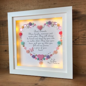 Customised Best Friends Box Frame - Personalised Gift for Friends ...