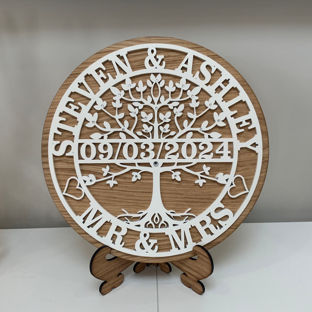Personalised Wedding Gift for Couple | Tree of Life Bride and Groom ...