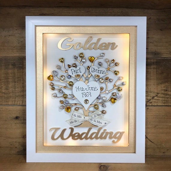 LED Light Box Frame Perfect Wedding or Anniversary Gift - Etsy UK