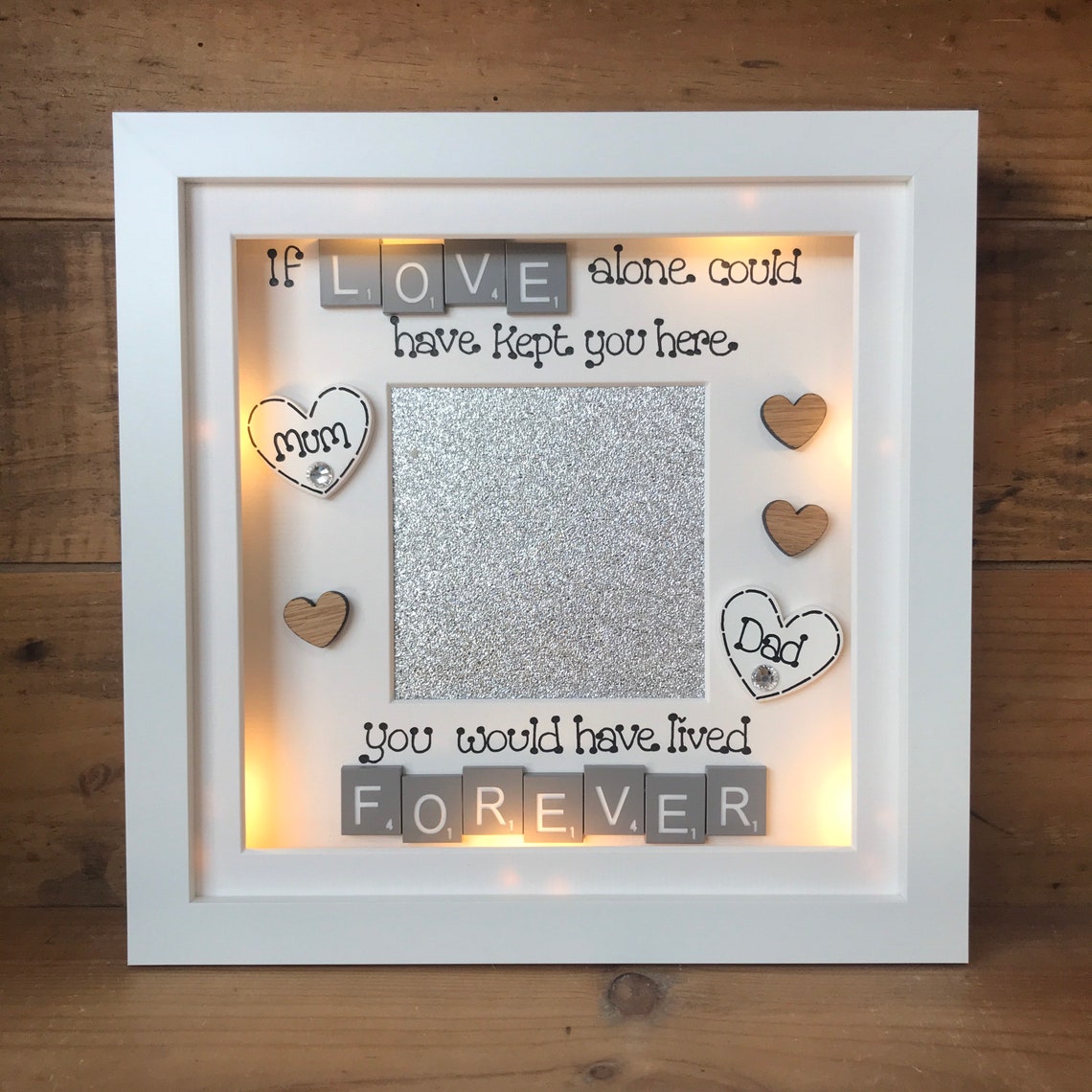 Customised LED Memorial Photo Frame LED Memorial Picture | Etsy