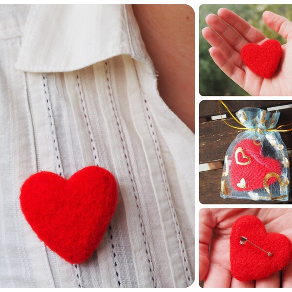 Needle Felted Brooch - Etsy