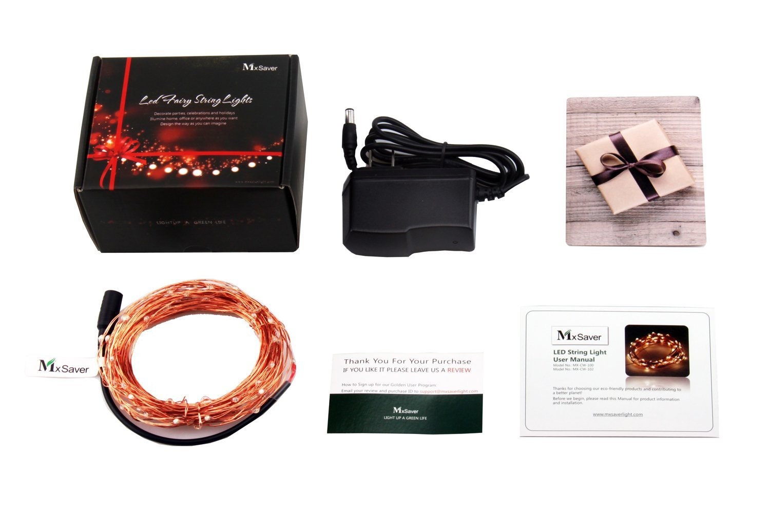 Fairy LED Copper Wire String Lights, Updated Version(warm White, 32.8ft ...