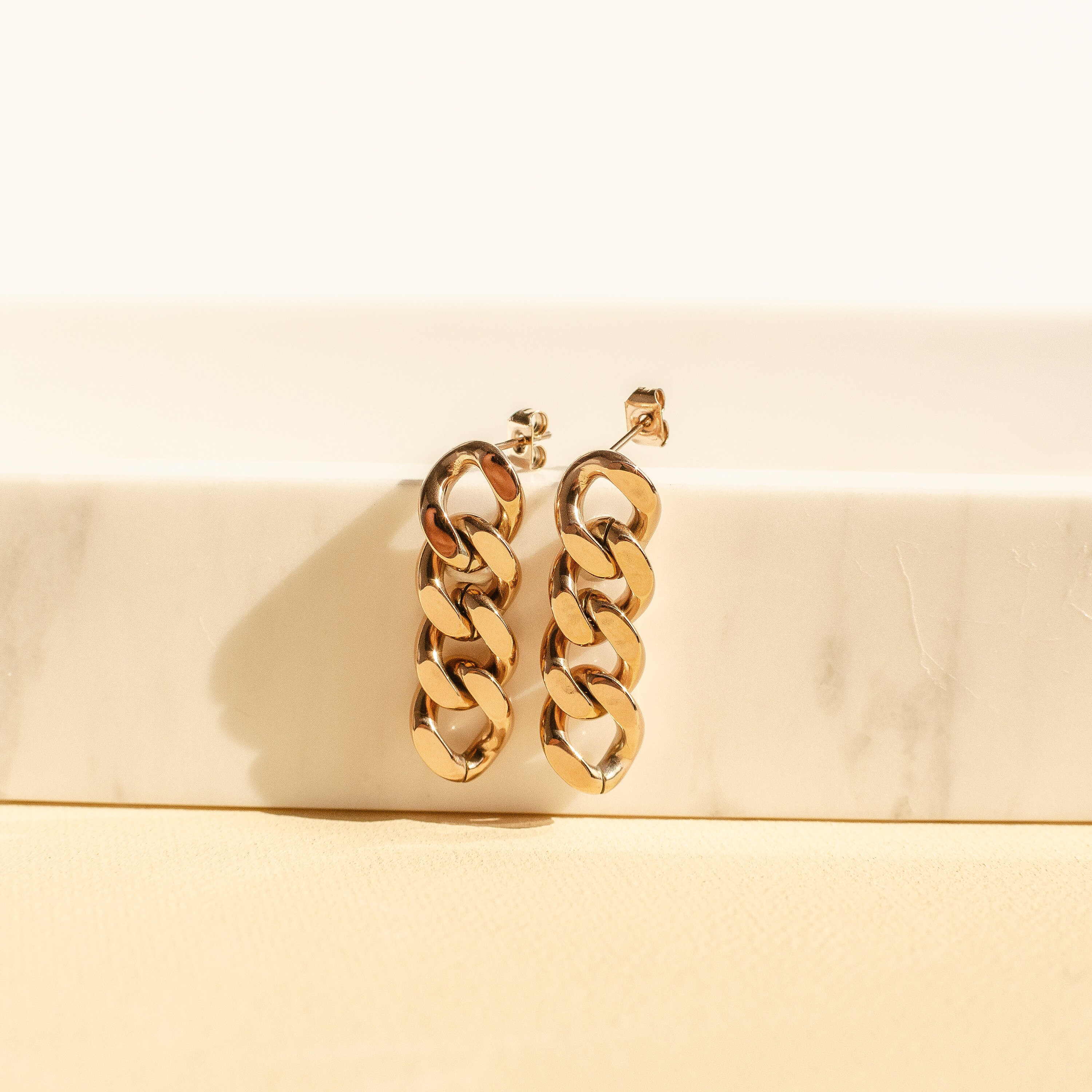 Chain Link Earrings Silver | Gold Chain Earrings | Link Chain Earrings ...