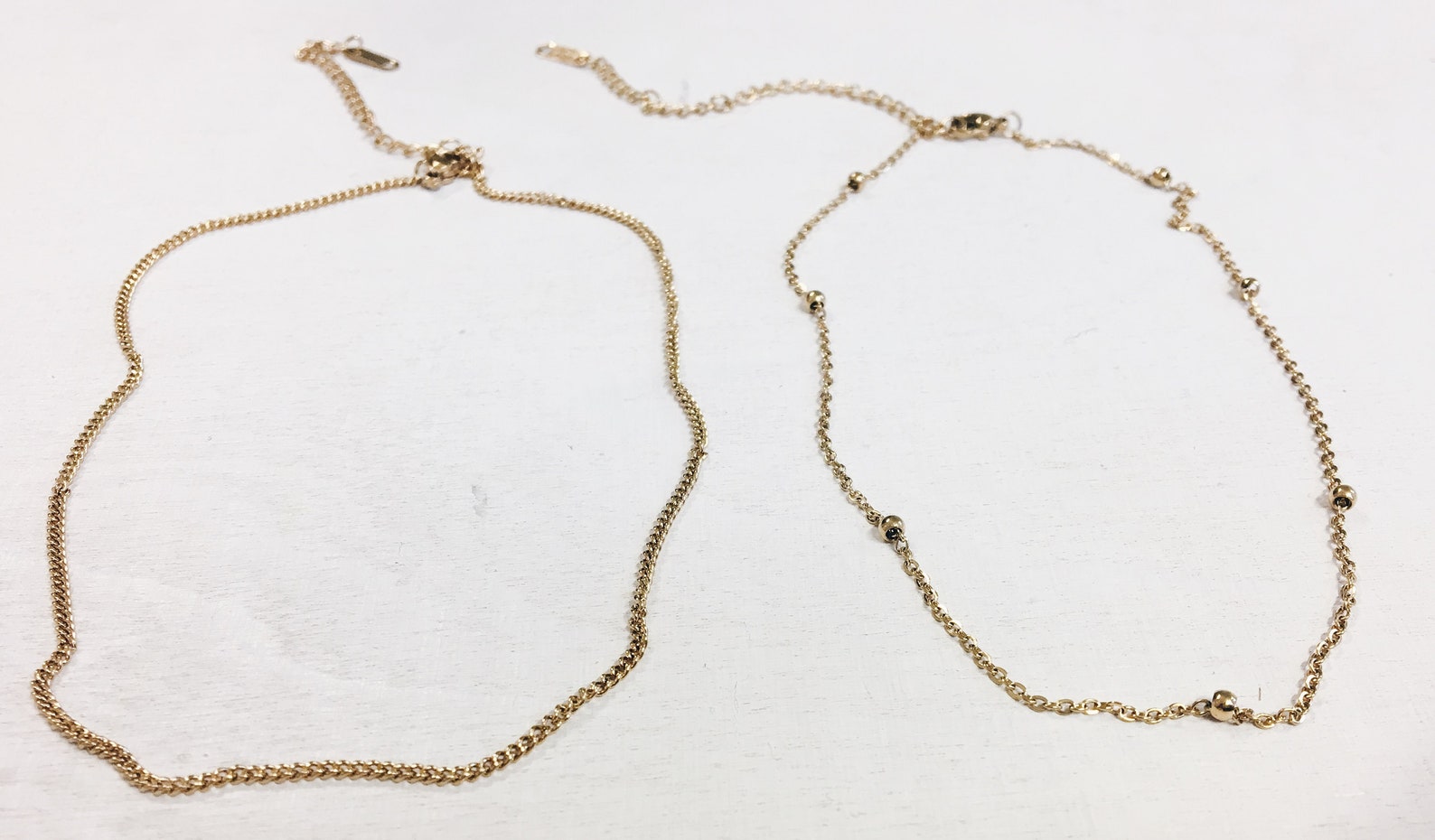 Delicate Choker Set Gold Plated 2 Minimalist Delicate - Etsy