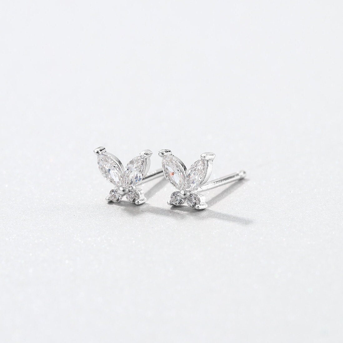 Earring Stacking Set Sterling Silver | 3 Earrings: Heart Huggie Earring ...