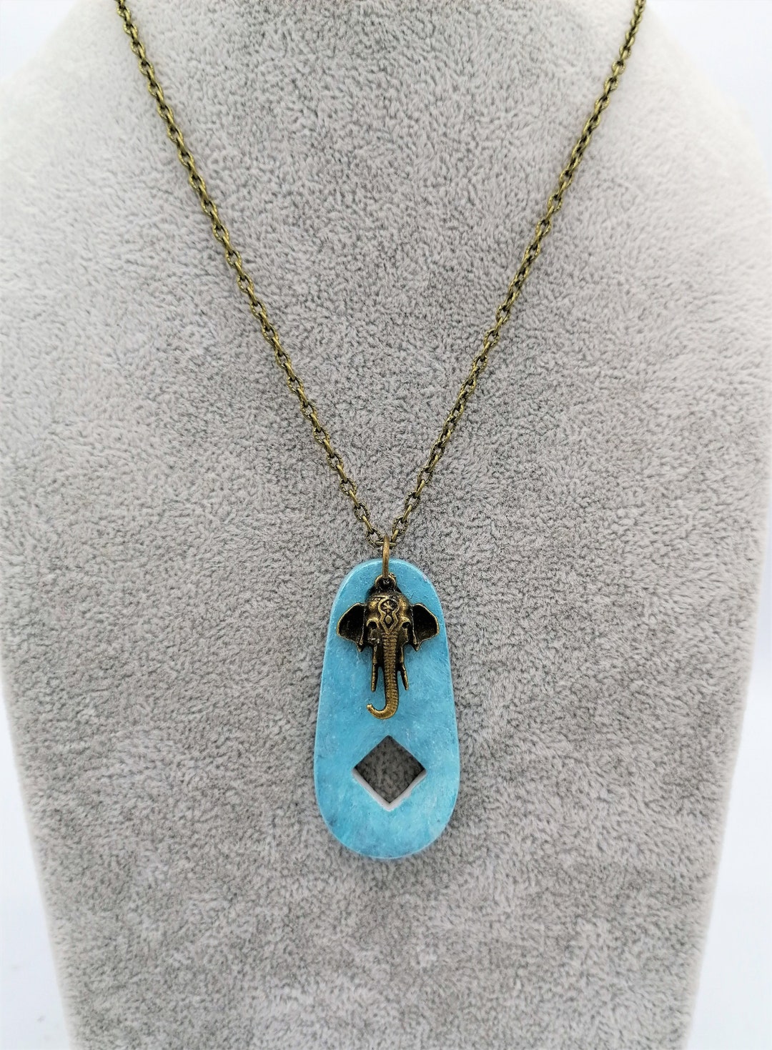 Concrete Jewellery Series: Concrete With Charms Pendant Made of Fine ...