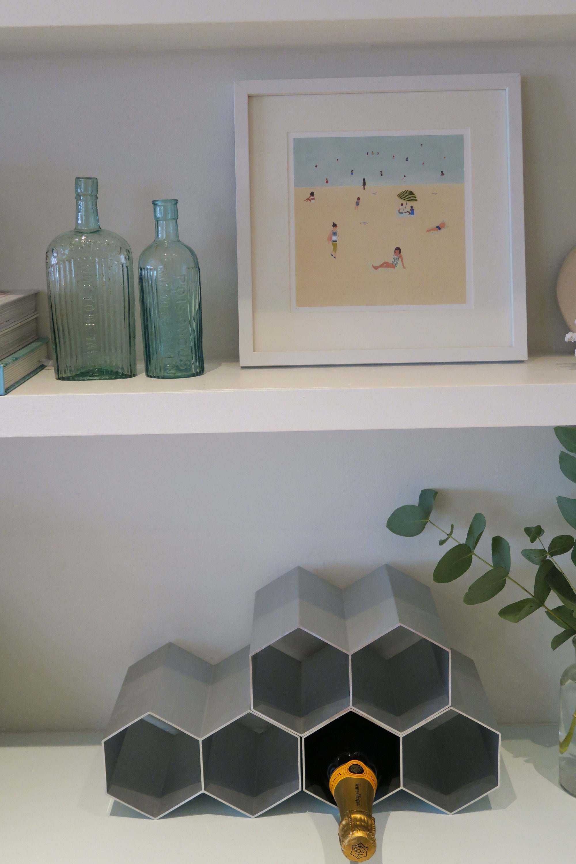 Hexagonal Wine Rack / Wine Storage / Honeycomb Nesting / | Etsy UK