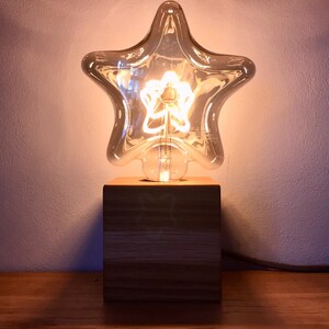 LED Star Smoky Grey Light Bulb With Star Filament 3W E27 Dimmable 2000K ...