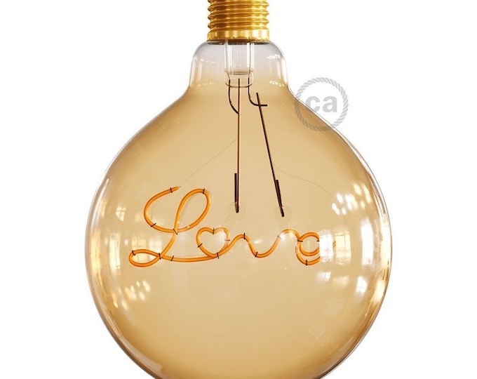 LOVE BULB E27 Light Bulb Down Love for Lamps and Pendent Lights - Etsy