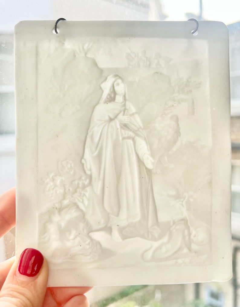 Rare Antique Lithophane Porcelain Plaque Circa 1850 Man in the - Etsy