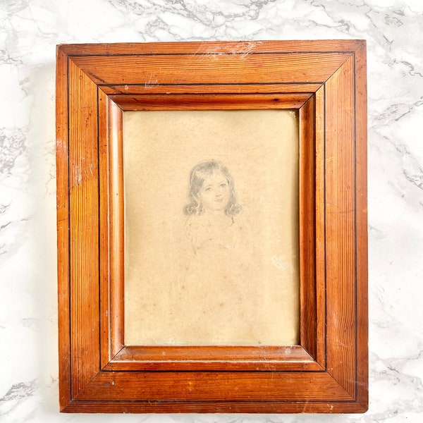 French Antique Pencil Drawing Original - Etsy