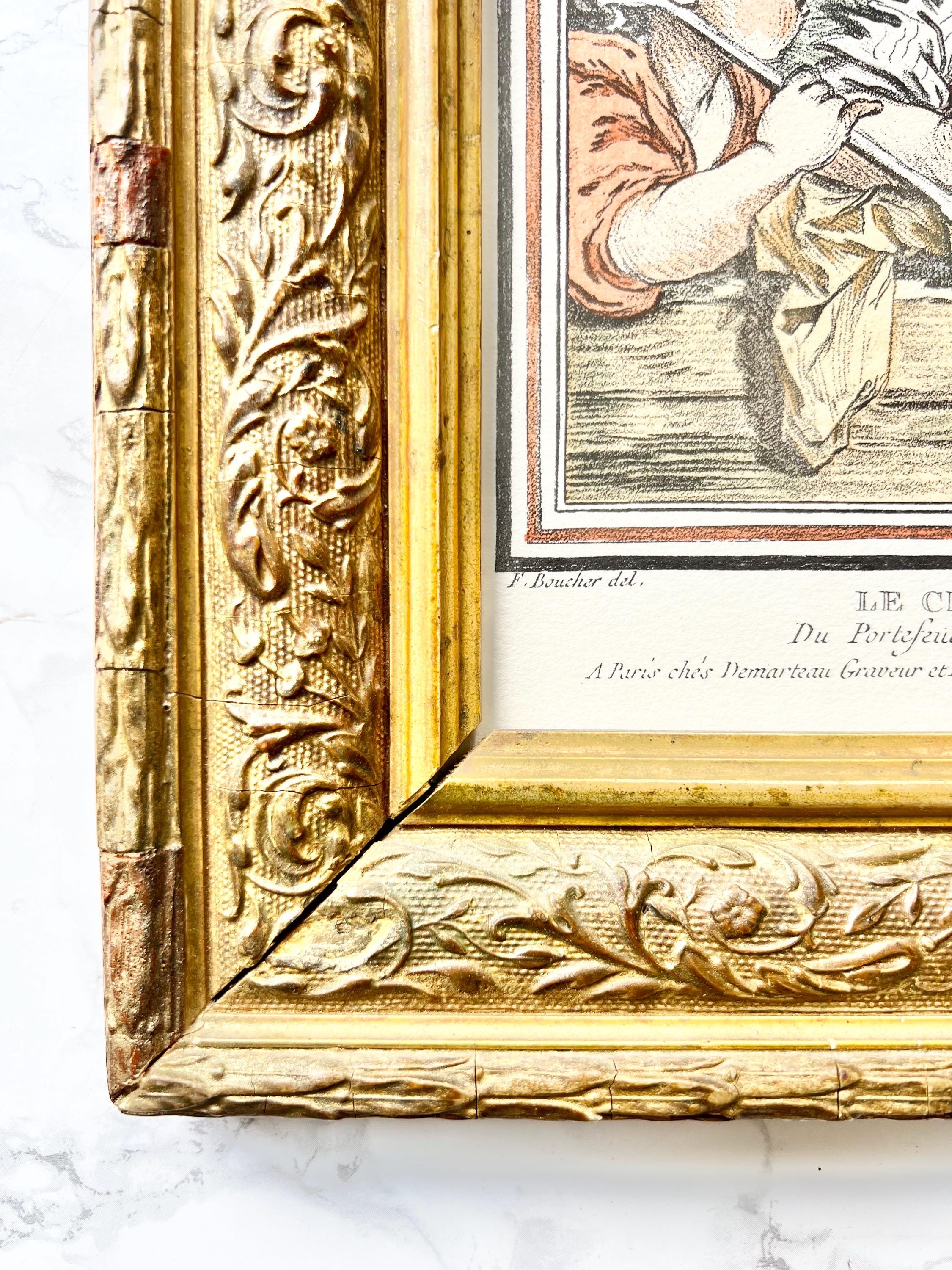 Antique French Etching "le Chat Chéri" After François Boucher Demarteau ...