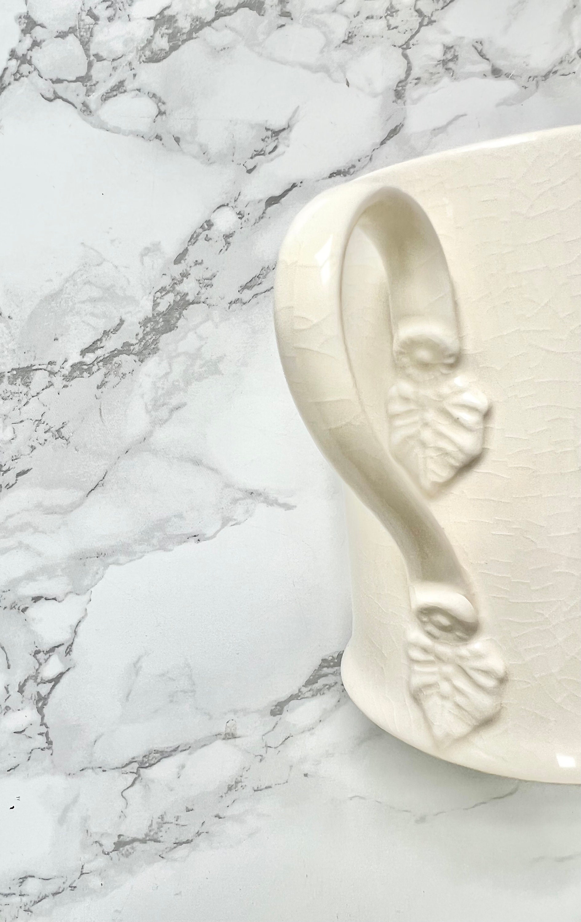 Creamware Mug Large Tea Cup English Molded Creamware Pottery - Etsy