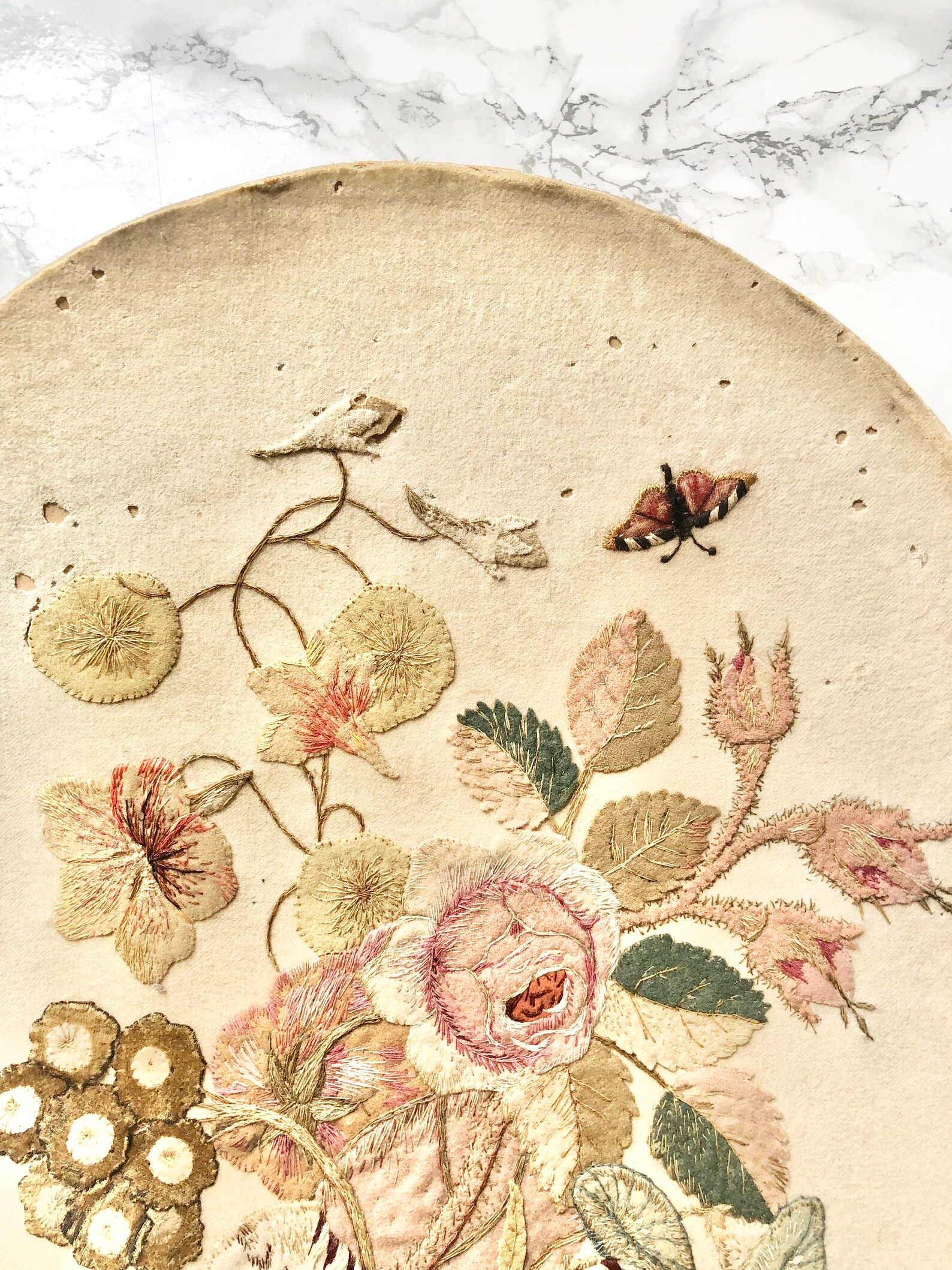 Large Antique 1700 English Embroidery Dating From the 18th - Etsy