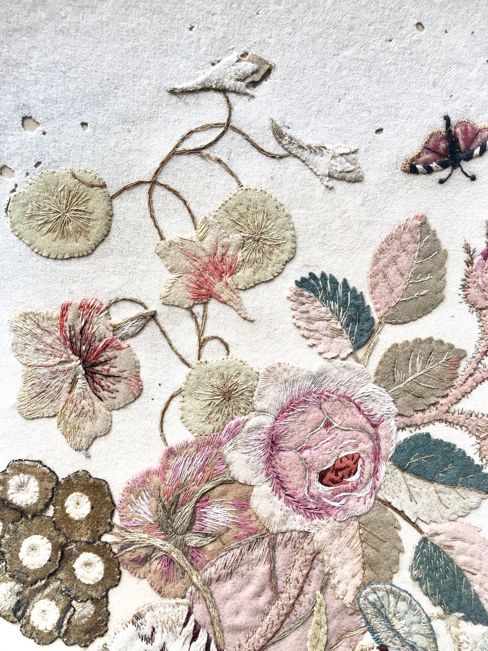 Large Antique 1700 English Embroidery Dating From the 18th - Etsy