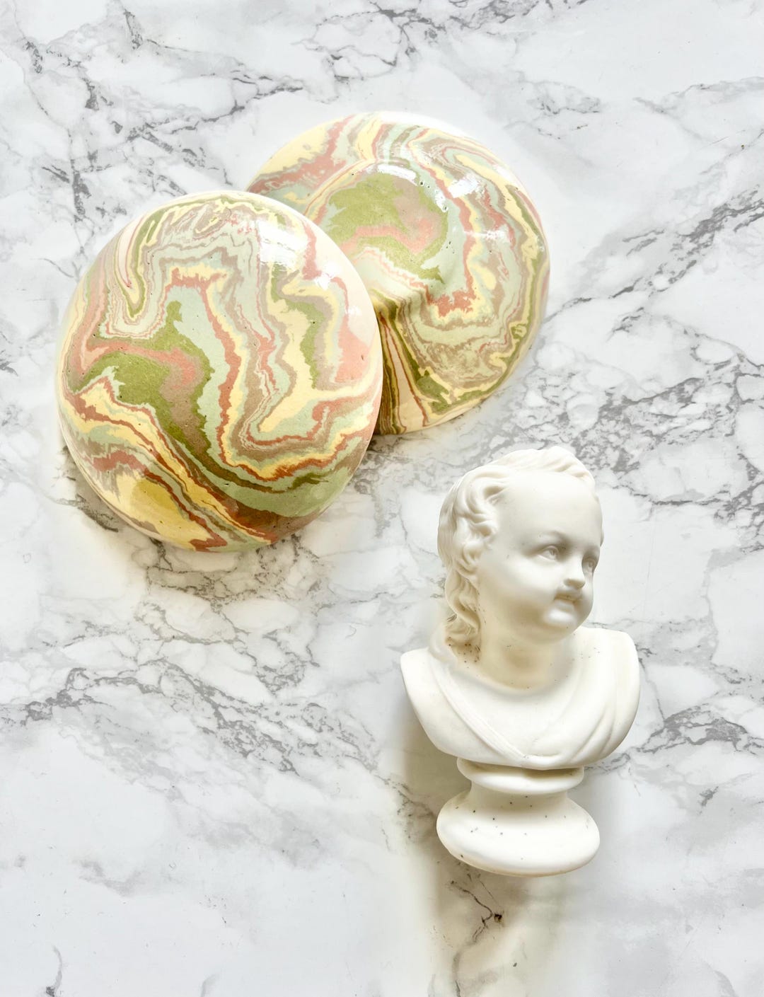 Antique Parian Ware White Bisque Cherub Bust White Porcelain Angel ...