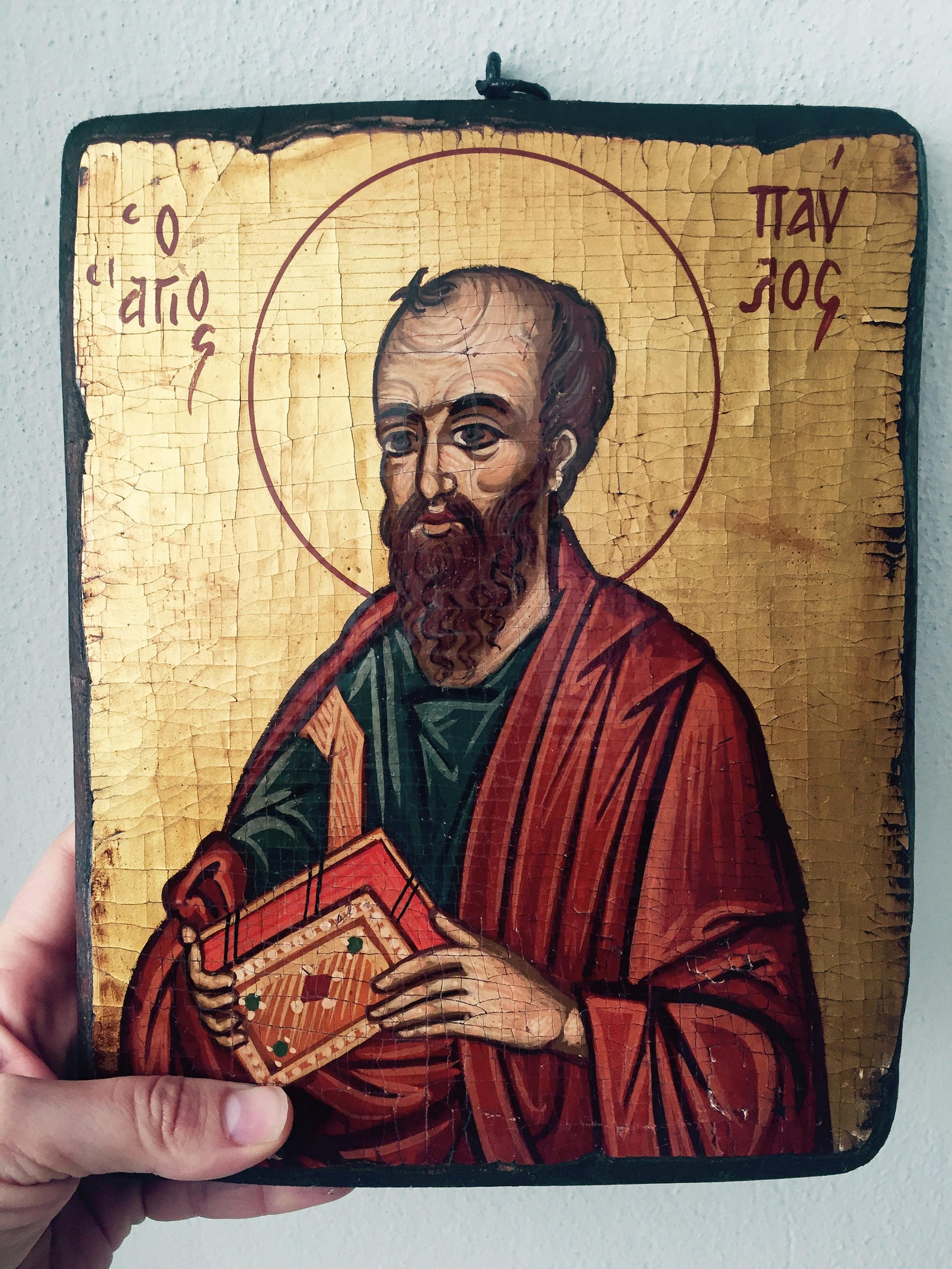 Byzantine Icon of St Paul,eggtempera on Canvas,religious Iconography ...