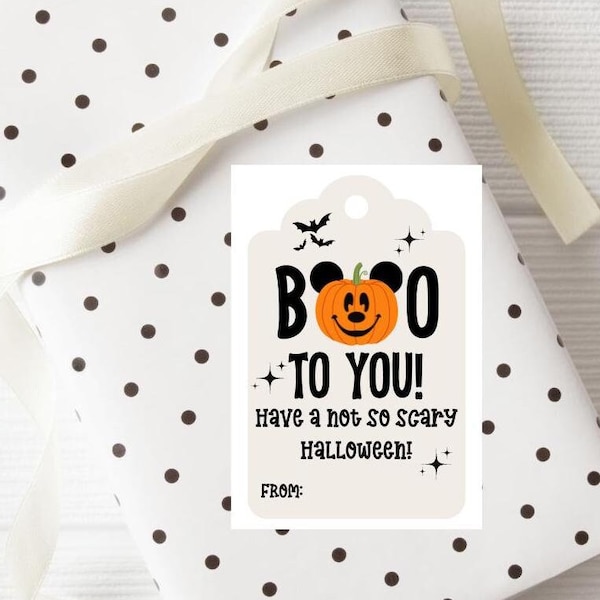 Mickey Halloween Treat Tags - Etsy