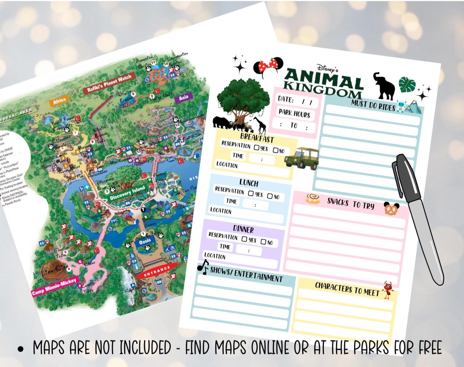 Disney World Printable Planner, Family Disney Trip Planner, Disney ...