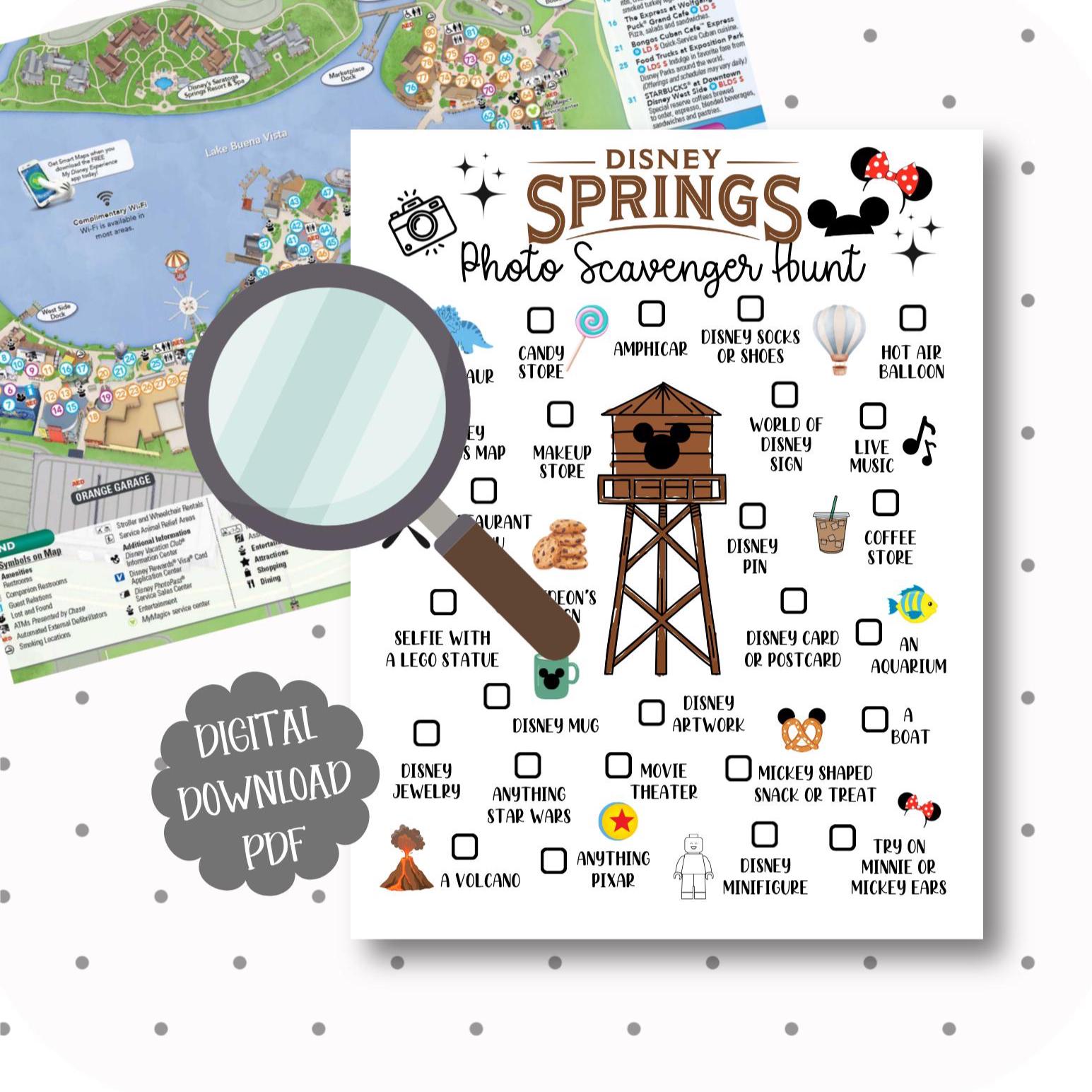 Disney World Scavenger Hunt Bundle Printable - Etsy