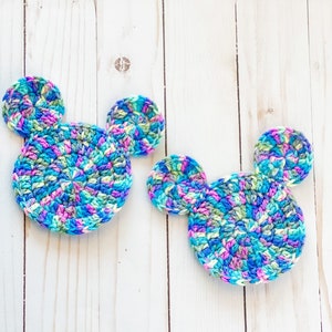 Crochet Mickey Drink Coaster Pattern, Easy Crochet Pattern, Crochet Mug ...
