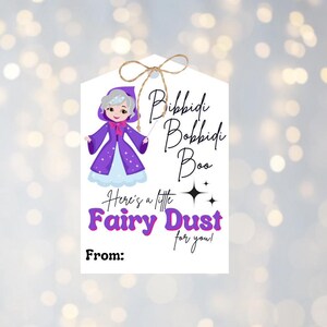 Fairy Godmother Printable Gift Tags, Pixie Dust Gift Tags, Gifts for ...