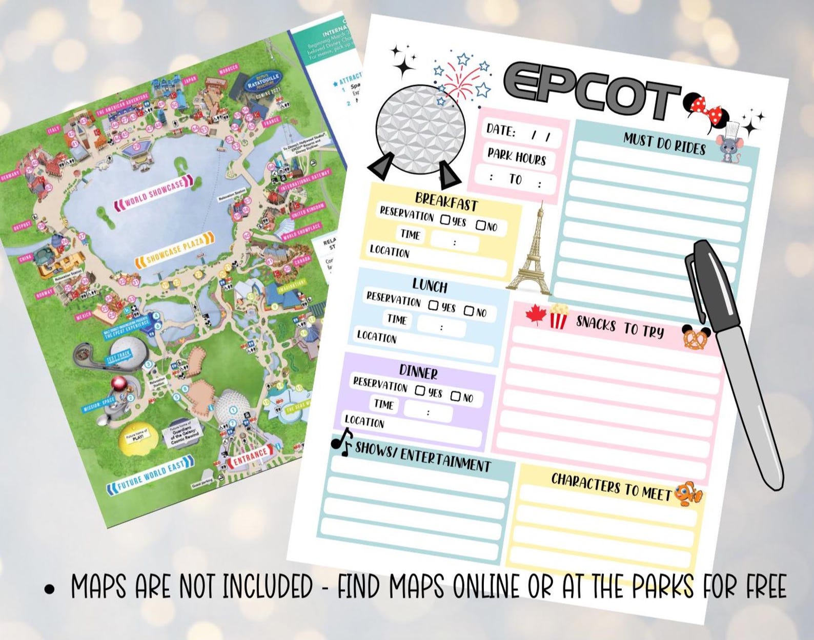 Disney World Printable Planner, Family Disney Trip Planner, Disney ...