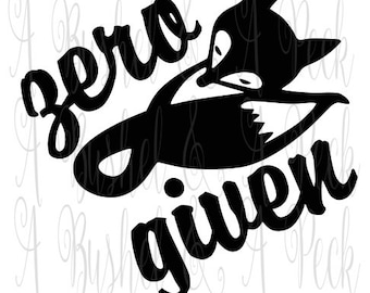 Zero Fox Given SVG Digital Cut File for Htv-vinyl-decal-diy-plotter ...