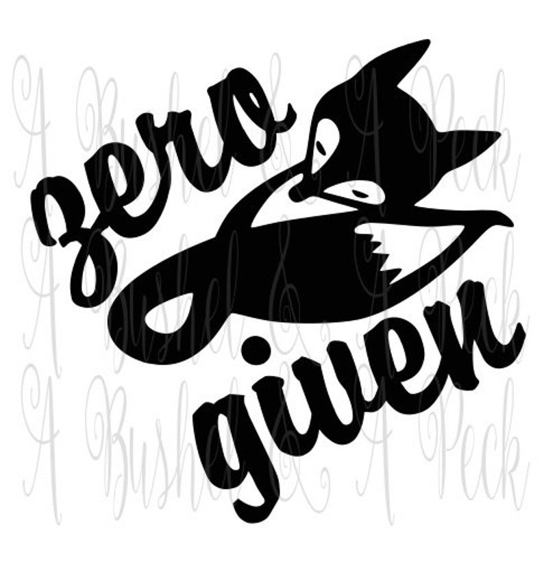 Zero Fox Given SVG - Etsy