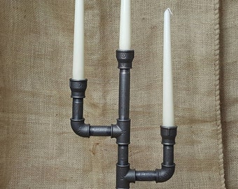 Pipe candelabra | Etsy