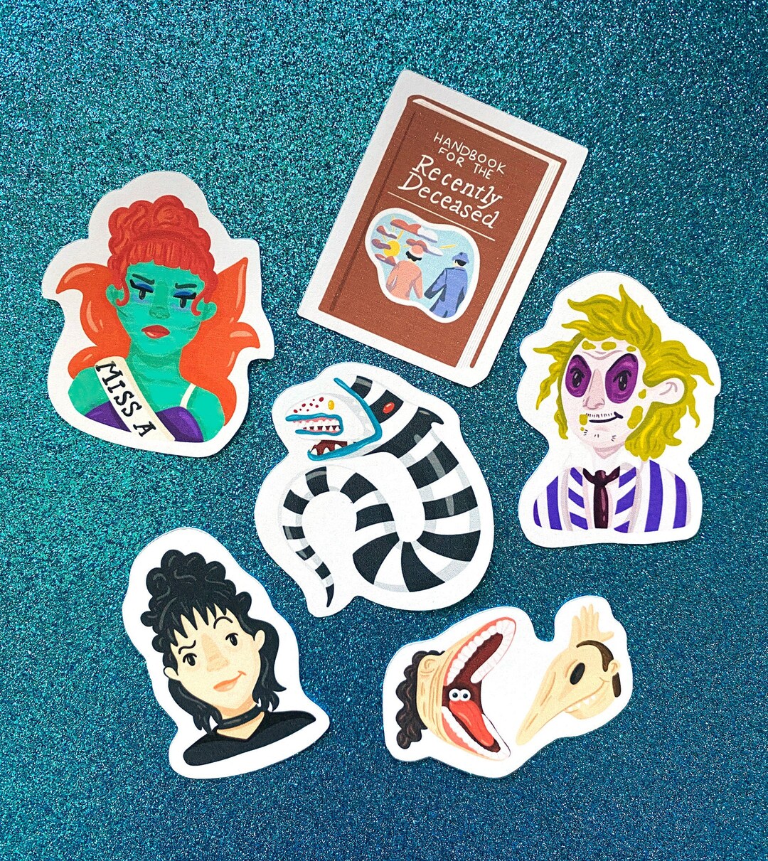 Beetlejuice Sticker Pack: Halloween Movie Decals - Etsy